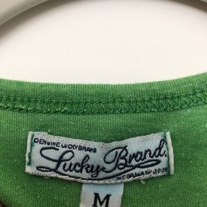 Lucky Brand | Tops | Lucky Brand Basic Green Tee Size M | Poshmark